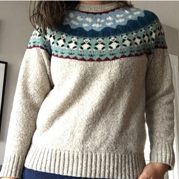 Charter Club | Sweaters | Authentic Vintage Fair Isle Panda Sweater ...